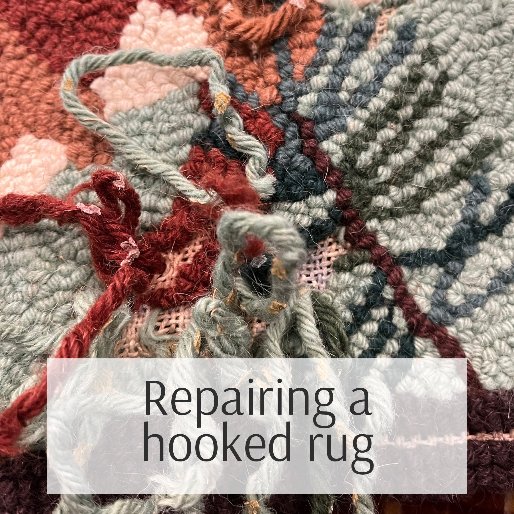 Repairing a hooked rug – Loopy Wool Supply