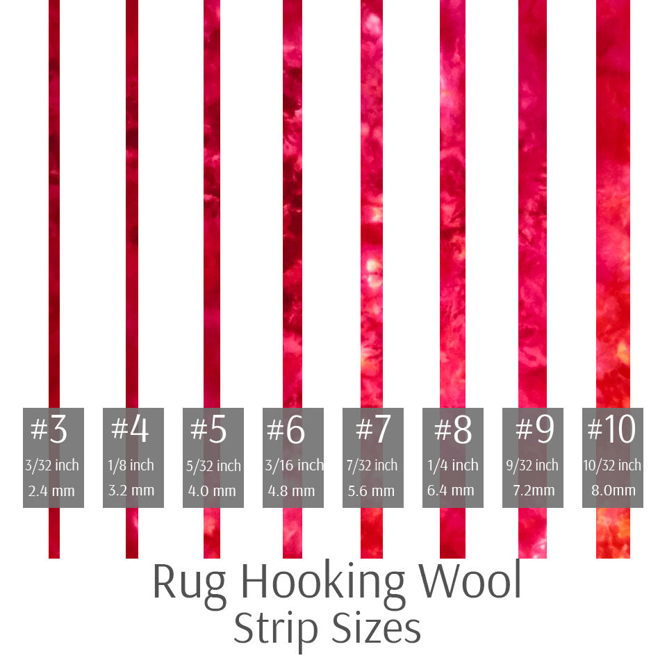 Rug hooking - what size of wool? – Loopy Wool Supply