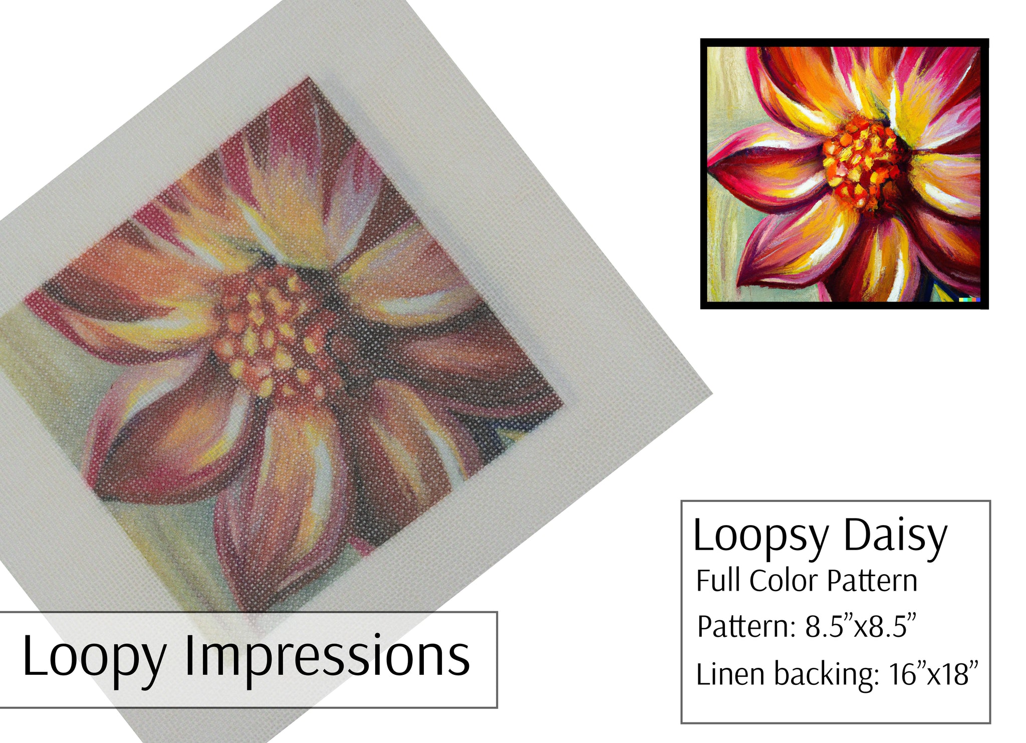 Loopy Impressions Pattern - Loopsy Daisy - Loopy Wool Supply